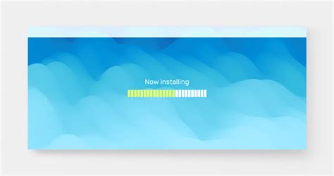 Loading Process Screen Installing App Or Software Progress Loading Bar Abstract Background With