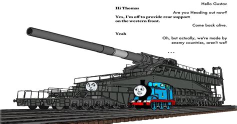 Thomas Pissed Off Cousin Gustov The Railway Gun Bossfight