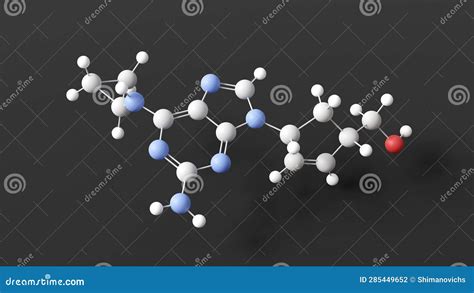 Abacavir Molecule Molecular Structure Hiv Nucleoside And Nucleotide Reverse Transcriptase