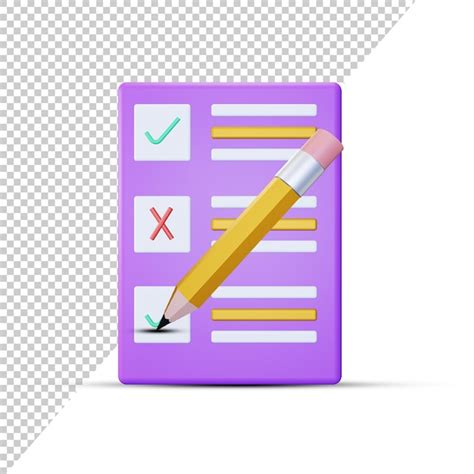Bloco de notas d ícone de lápis transparente fundo psd PSD Premium