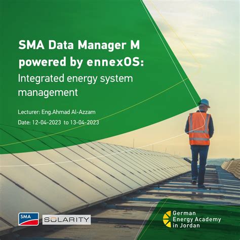 Sma Data Manager M Powered By Ennexos Integrated Energy System Management Gea Jordan Academy