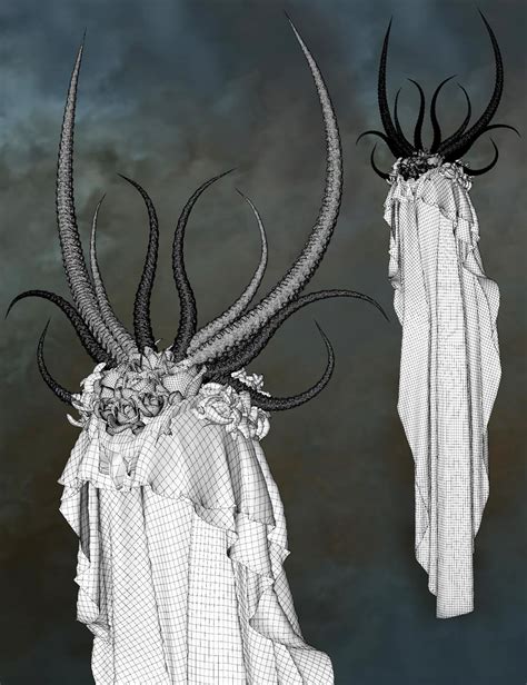 Dforce Umbra Headdress For Genesis 8 Female Daz 3d