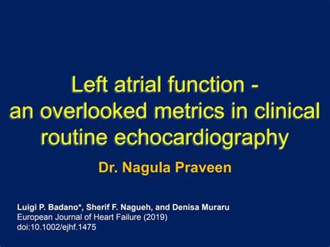 Left Ventricular Diastolic Dysfunction In Echocardiography Pptx Heart And Cardiovascular