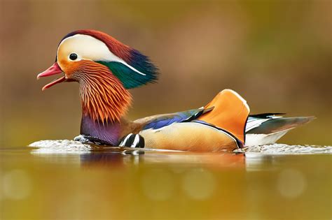 Exotic Birds In Flight