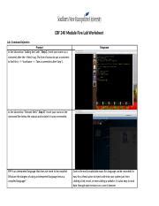 CYB 240 Module Five Lab Worksheet Lillian Johnson Docx CBY 240 Module