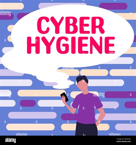 Text Caption Presenting Cyber Hygiene Business Idea Steps That