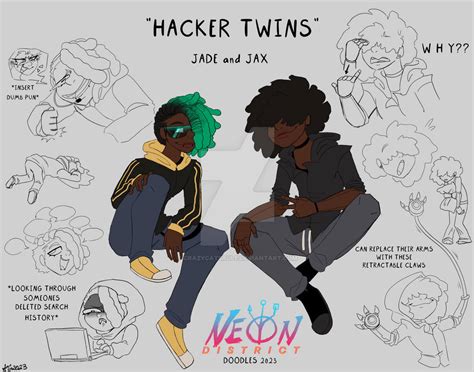 Nd Doodles Hacker Twins By Crazycatsrule On Deviantart