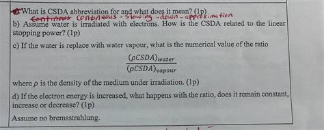 Solved What Is Csda Abbreviation For And What Does It Mean