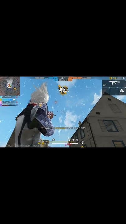 1vs4 Only Ump⚡in Close Range😱 1vs4 🔥 Free Fire 1vs4