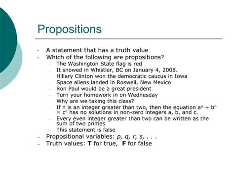 Mathematical Logic Part 1 Ppt