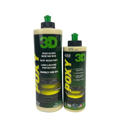 3d Poxy High Gloss Wax Durability 3 6 Months