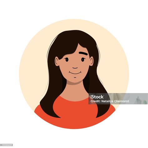 플랫 스타일의 벡터 일러스트 여성 아바타 웹 페이지의 경우 검정 머리에 대한 스톡 벡터 아트 및 기타 이미지 검정 머리 경영자 귀여운 Istock