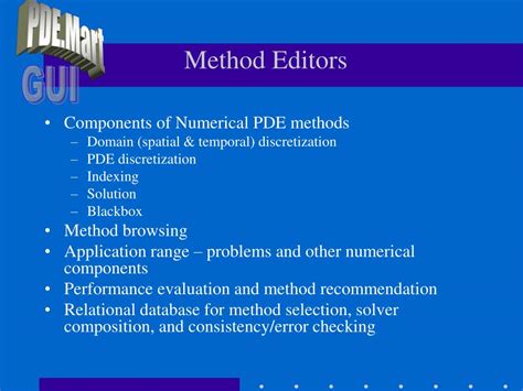 Ppt A Network Based Pde Solving Environment Powerpoint Presentation