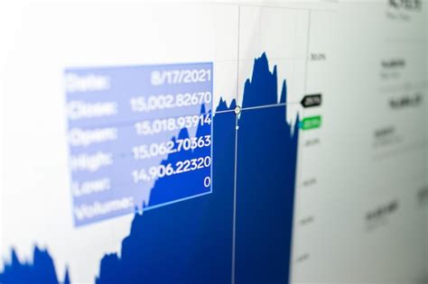 Datos Financieros En Un Monitor Como Concepto De Datos Financieros Negocios Que Analizan Las