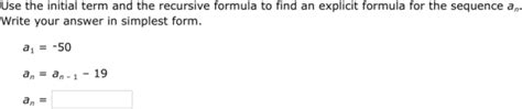 Ixl Convert A Recursive Formula To An Explicit Formula Precalculus