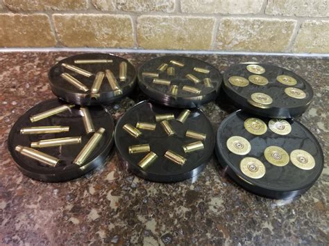 Bullet Casing Coasters Epoxy Concepts Custom Epoxy And Wood Projects In Calgary