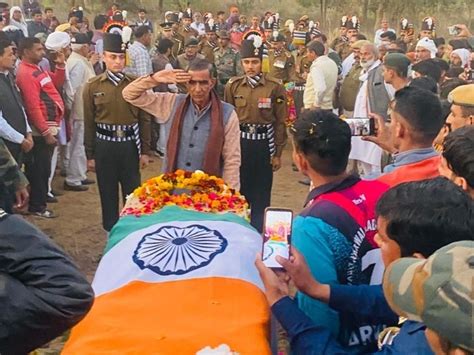 Funeral Held With State Honors People Bid Farewell With Moist Eyes