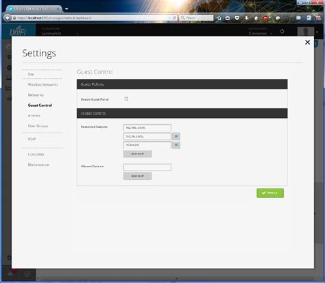 Налаштування Wi Fi Hotspot на точках доступу Unifi від Ubiquiti Networks за допомогою Unifi