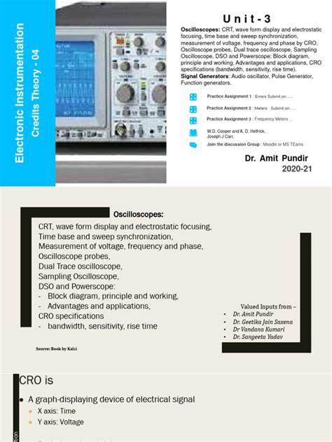 unit 3 basic instrumentation and measurement techniques ppt notes