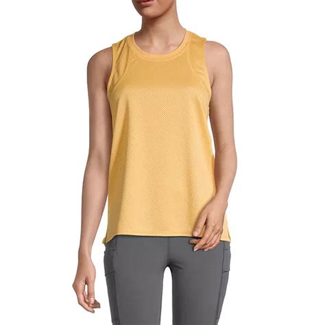 Xersion Womens Crew Neck Sleeveless Tank Top Color Florida Mango
