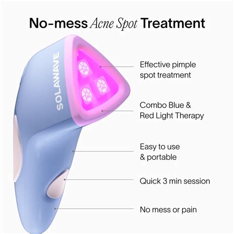 Blue Light Therapy Device For Acne Bye Acne Solawave