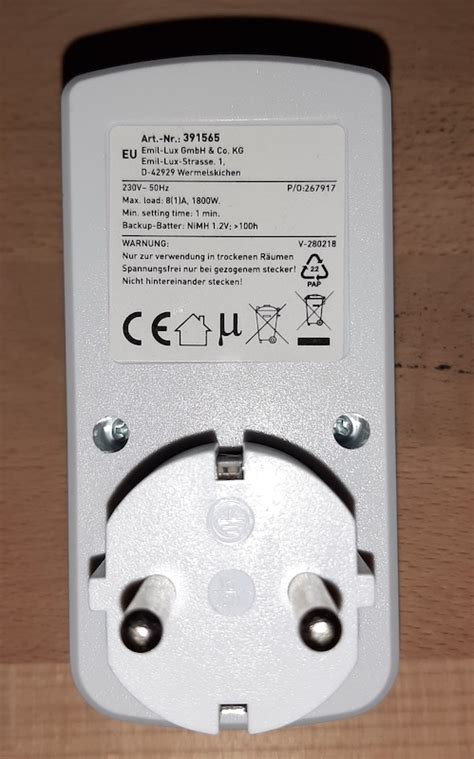 Program Lux Time Switch 391565 | xa1.at