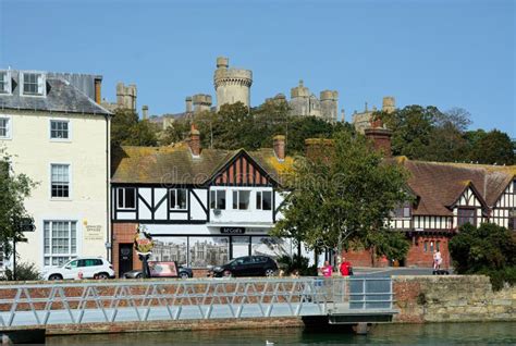 Arundel Castle And River Arun Sussex England Editorial Photography