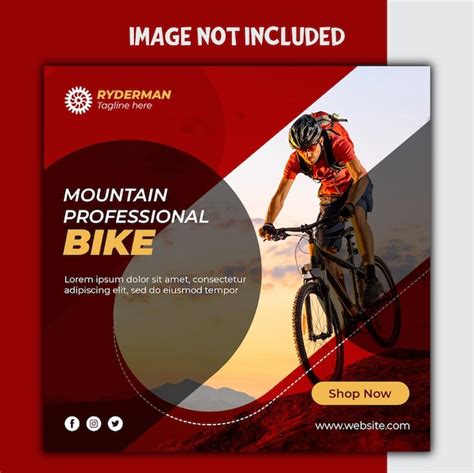 Premium PSD New Modern Cycle Social Media Post