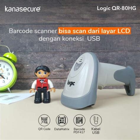 Promo 100 Produk Ori Barcode Scanner Qr Code Logic Qr 80 Hg Otomatis