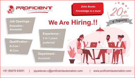 Hiring Immediatejoining India Jobalert Jobseekers Accountsjobs Proficient Automation And