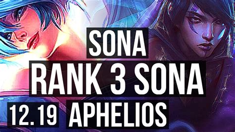 SONA Janna Vs APHELIOS Leona ADC Rank 3 Sona 5 2 24 1100