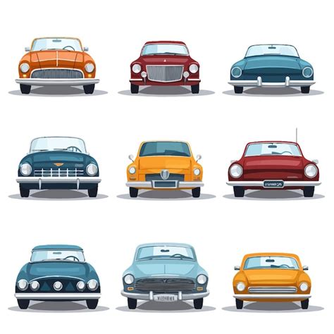 Vector Del Icono De La Ilustración Del Automóvil Vector Premium