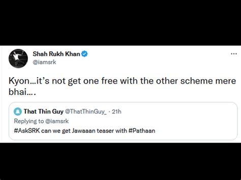 Shah Rukh Khan Gets Witty With His Reply When Asked To Release Jawan