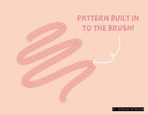 Gingham Procreate Pattern Brush Instant Download Procreate Etsy