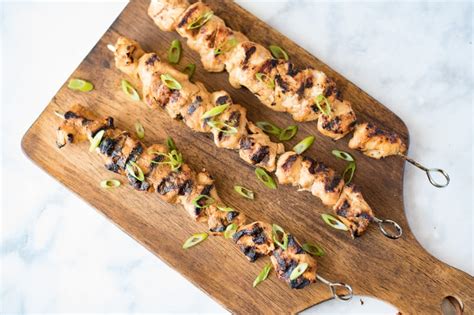 Grilled Lemongrass Chicken Skewers