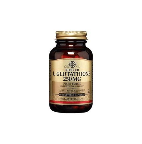 Solgar Reduced L Glutathione 250mg Vegetable Capsule Buy Bottle Of 60