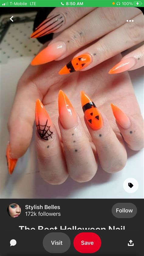Pin By Yolanda Aguilar On Nail Art Halloween Acrylic Nails Candy
