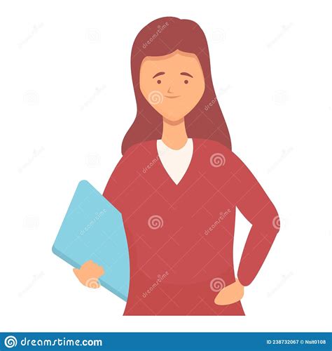 Smiling Nurse Icon Cartoon Vector Doctor Care Stock Vector
