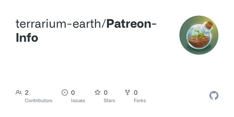 GitHub Terrarium Earth Patreon Info