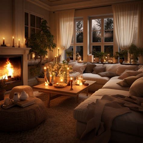 Illuminating Ambience Setting The Mood Stock Photo Image Of Textures