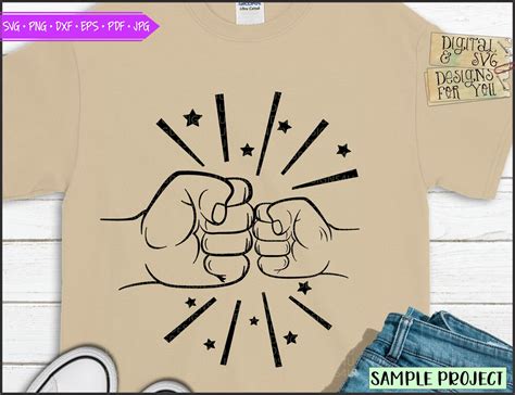 Fist Bump Svg Father And Son Fist Bump Fathers Day Shirt Etsy