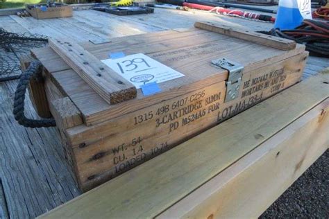 Wooden Ammo Box Mcpherson Auction And Realty