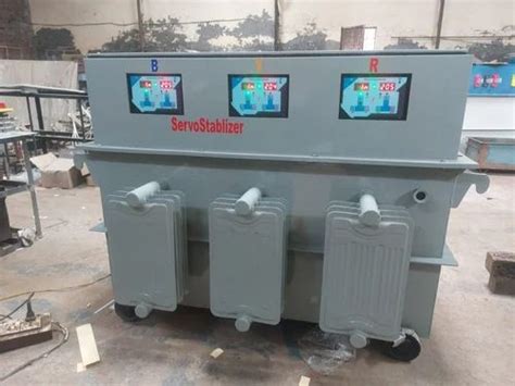 Automatic Iron Phase Oil Cooled Servo Voltage Stabilizer KVA With Surge Protection At Rs