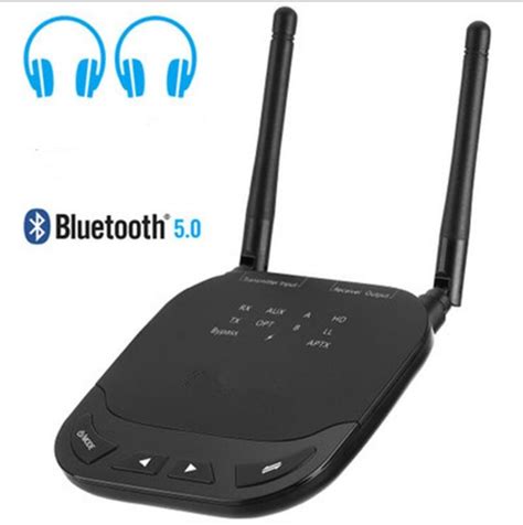 Bluetooth 5 0 Audio Transmitter Receiver Support Aptx Hd Ll Switch 80m 262ft Long Rang Wireless