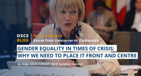 Gender Equality Osce