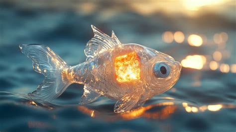 Using Solar Energy A Robotic Fish Collects Ocean Plastic And Emits Eco