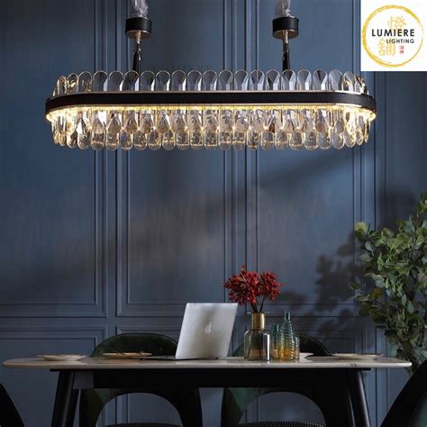 Nordic Post Modern Gold Plated Leather Wrapped Crystal Pendant Light