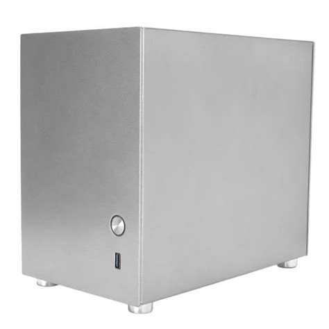 Tbest Boitier PC Mini Portable Boitier ITX Transparent Avec Verre