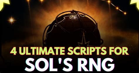 4 Ultimate Scripts For Sols Rng