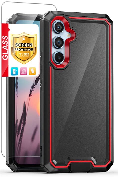 TJS Samsung Galaxy A G Phone Case Dual Layer Shockproof Tempered Glass Protector Rugged